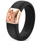 Home New RinFit Silicone & Metal Wedding Ring for Women